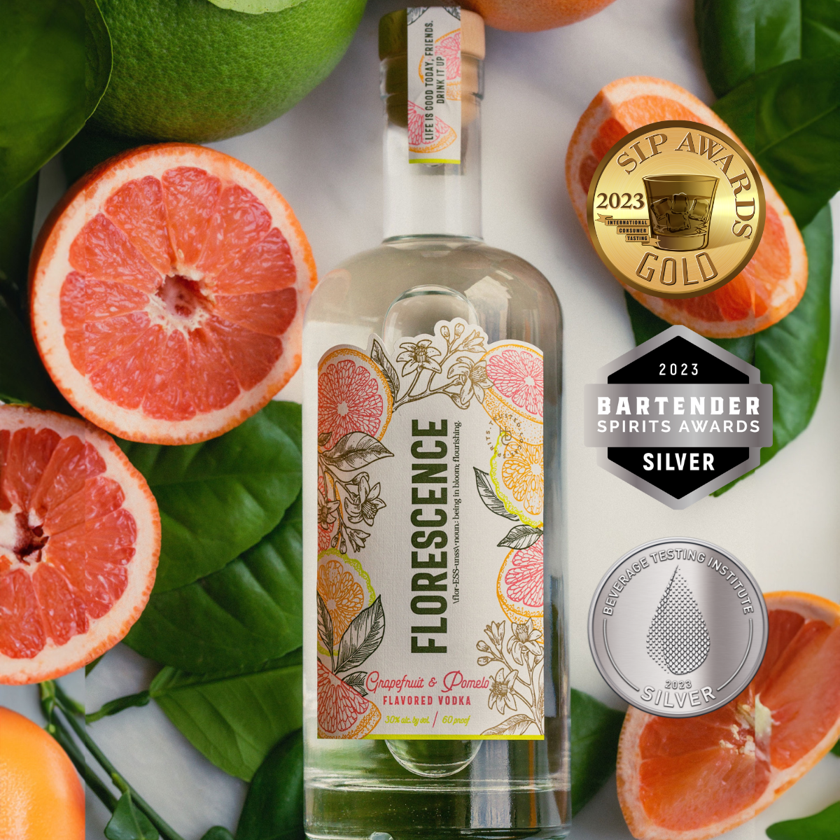 Florescence: Grapefruit & Pomelo Flavored Vodka – Heritage Distilling ...
