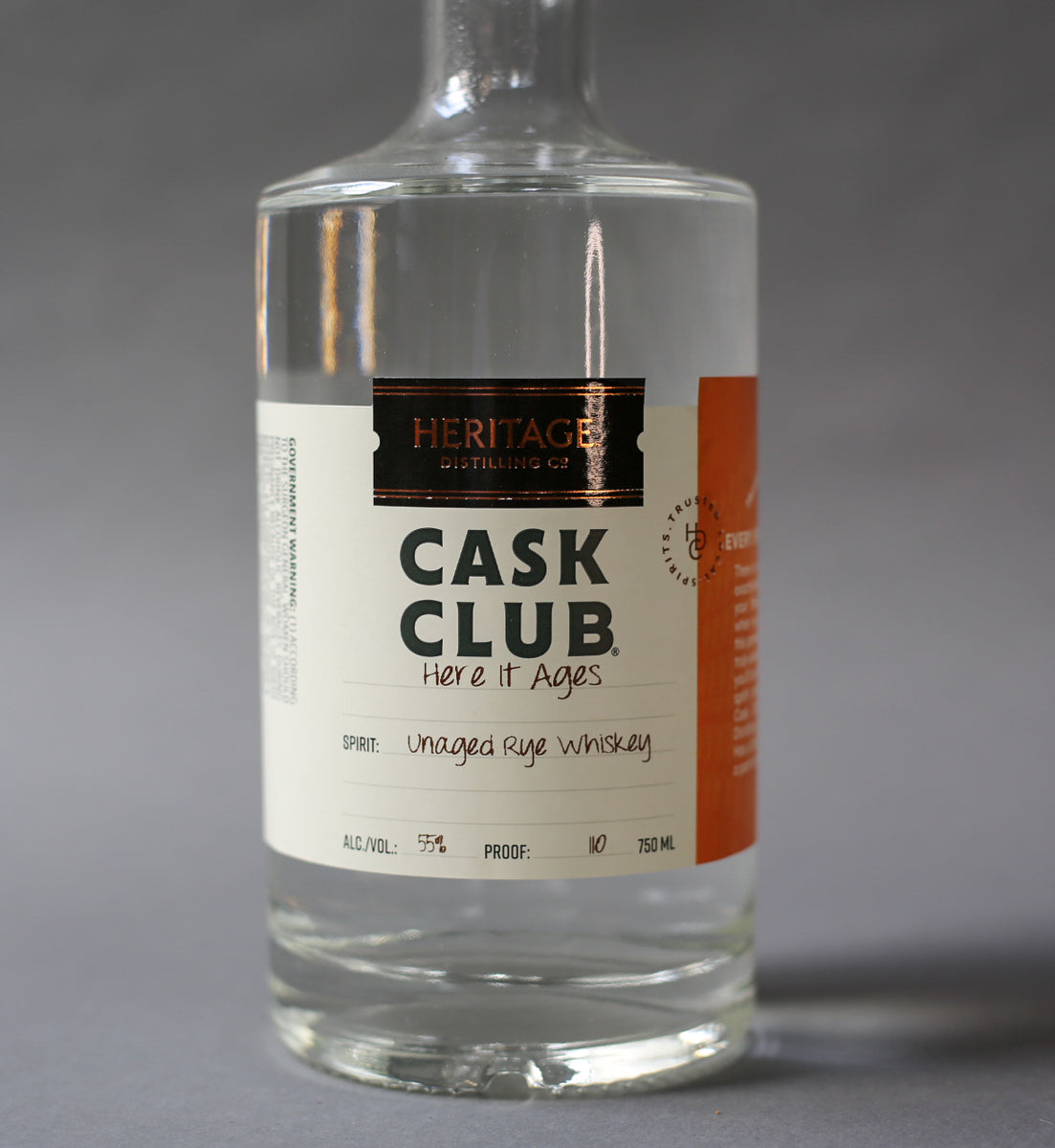 Unaged Rye Whiskey – Heritage Distilling (Powered by LiquidRails)