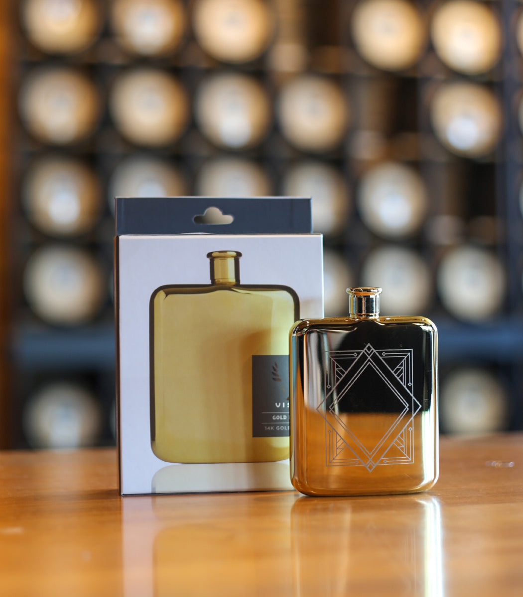 Gold Art Deco Flask – Heritage Distilling (Powered by LiquidRails)